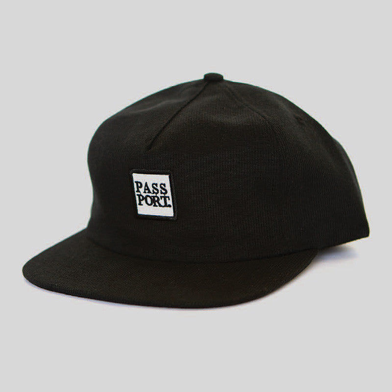 Passport Square Logo Snapback Hat (Black) – PERMANENT